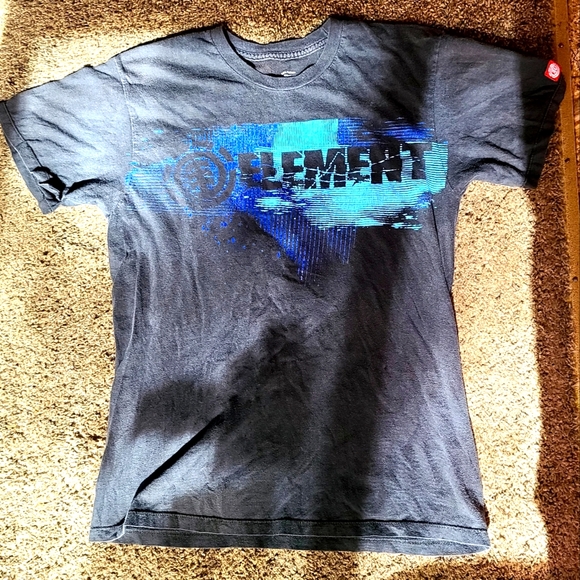 Element | Shirts & Tops | Element Vintage Cotton Black Tshirt Szm ...
